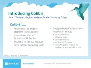 Sequans introduces Colibri LTE chipset platform for the Internet of ...