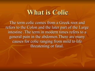 Colic | PPT