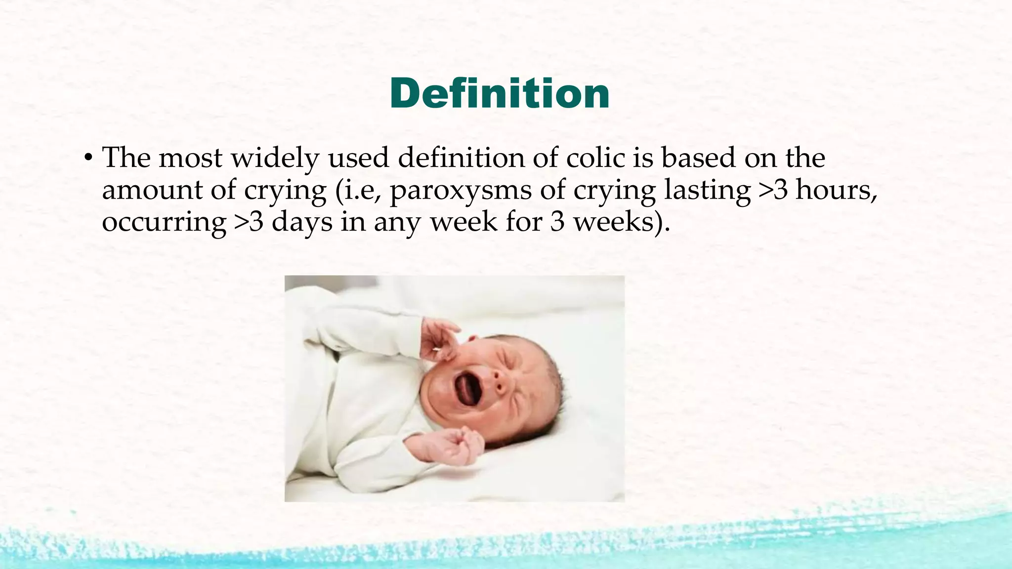 Colic -medical information |management | diagnosis | a brief study | PPT