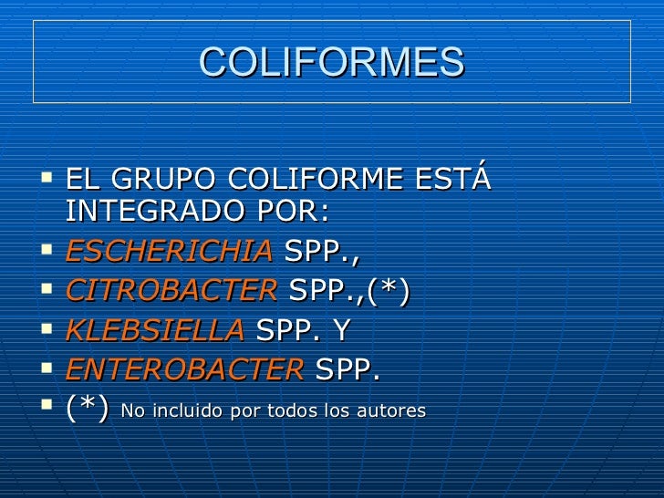 Coliformes