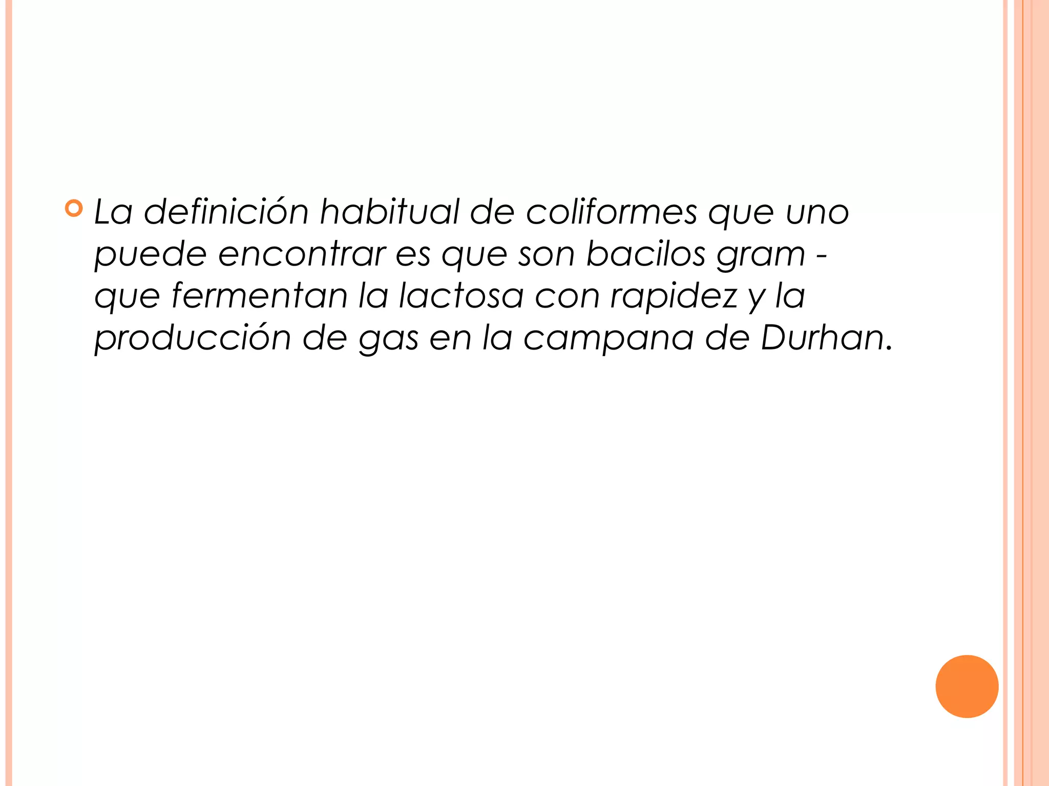Coliformes fecales Fisiol | PPT