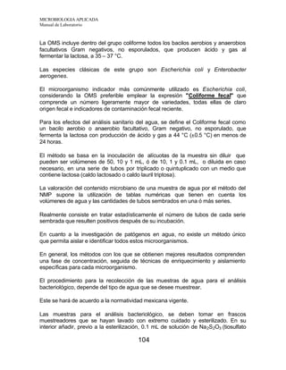 Coliformes totales y fecales | PDF