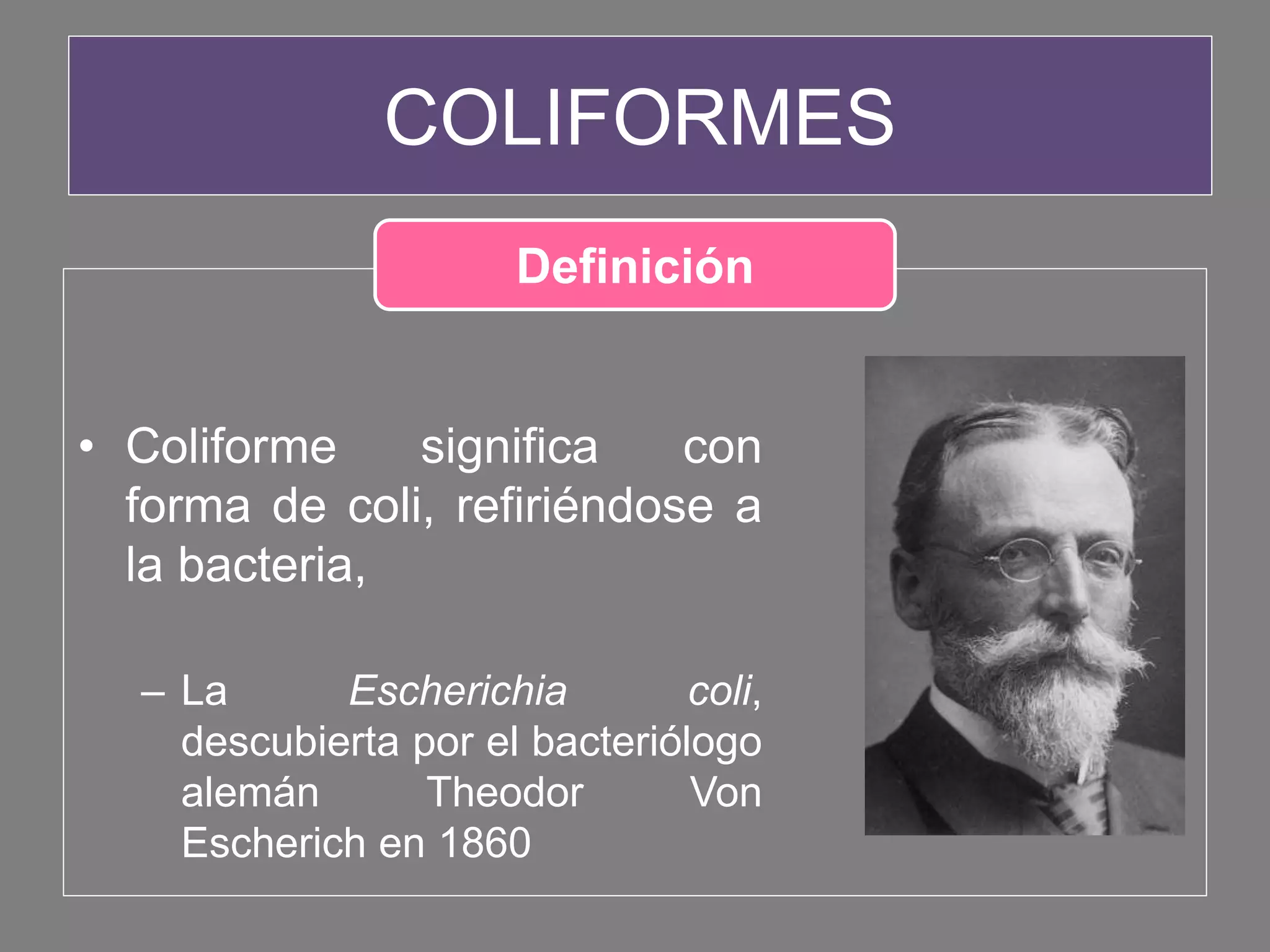 Coliformes totales y termotolerantes como contaminantes de agua de río ...