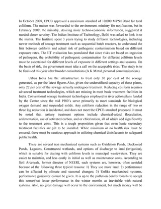 Coliform standards in_india | PDF