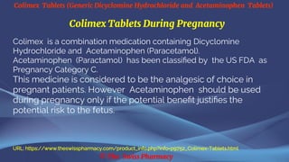 Colimex Tablets (Generic Dicyclomine Hydrochloride and Acetaminophen ...