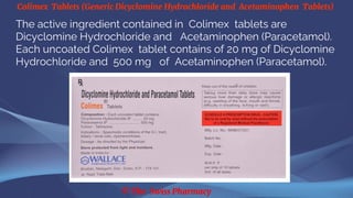 Colimex Tablets (Generic Dicyclomine Hydrochloride and Acetaminophen ...