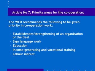 WFD Presentation in Spain | PPT