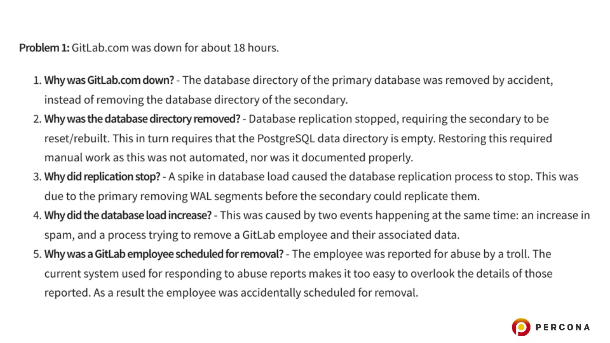 OSDC 2017 | Lessons from database failures by Colin Charles | PPT
