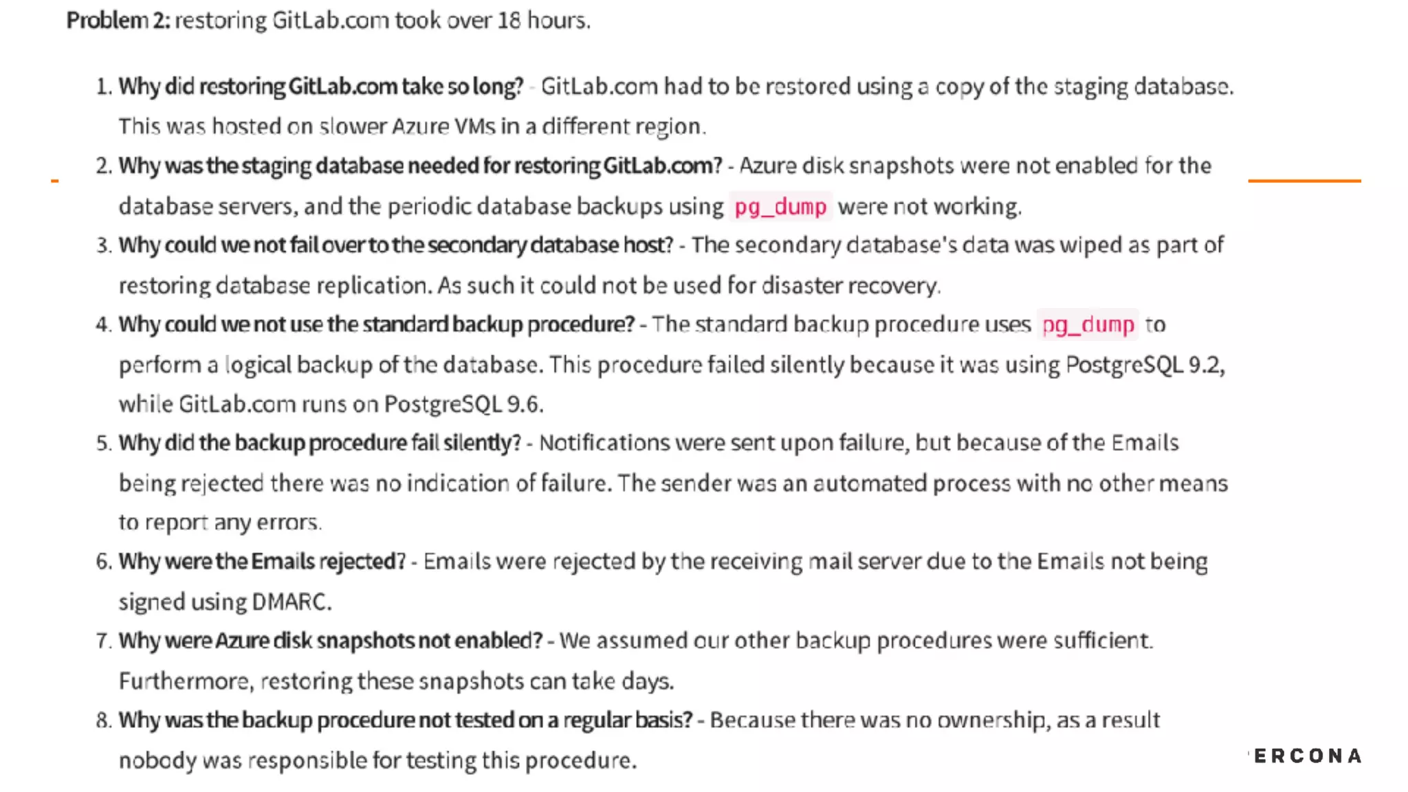 OSDC 2017 | Lessons from database failures by Colin Charles | PPT