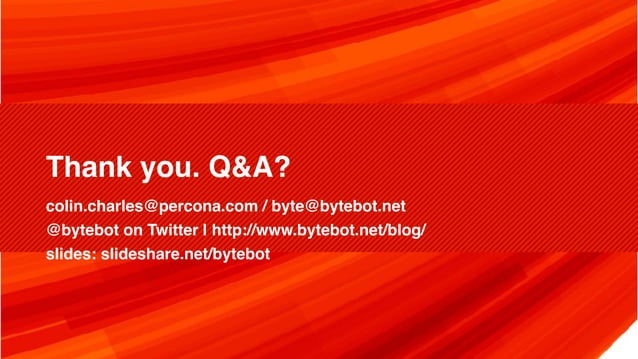 OSDC 2017 | Lessons from database failures by Colin Charles | PPT