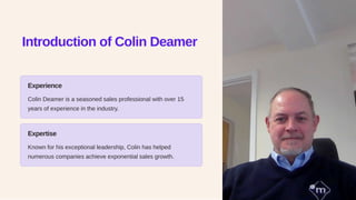 Strategies for Explosive Sales Growth: Colin Deamer | PPTX