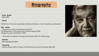 Coline rowe by eman shhoumy | PPTX