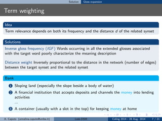 COLING 2014 - An Enhanced Lesk Word Sense Disambiguation Algorithm ...