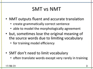 Coling2016 pre-translation for neural machine translation | PPT