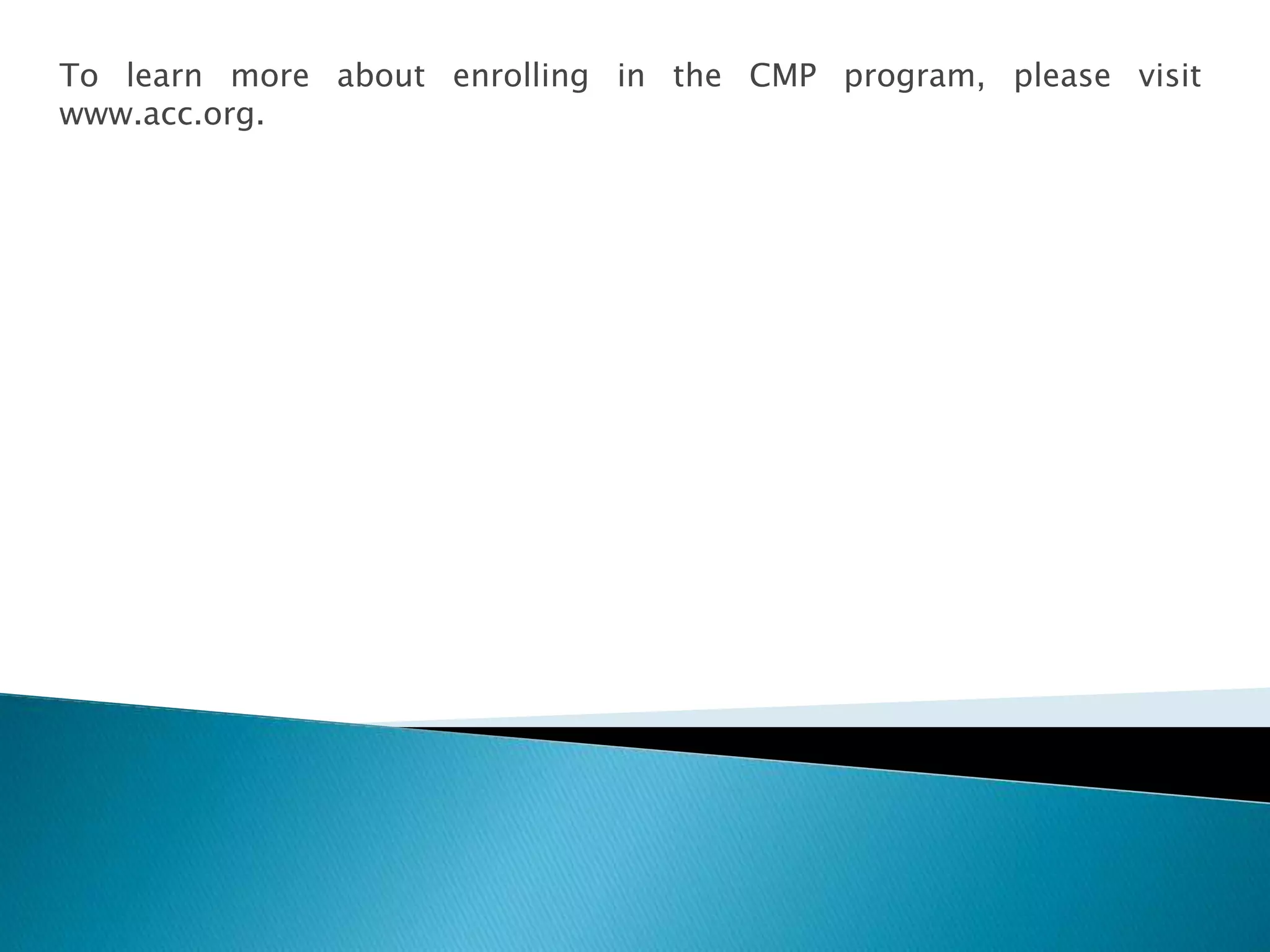 The ACC CMP Program | PPT