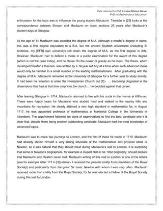 Colin maclaurin biography | PDF | Science