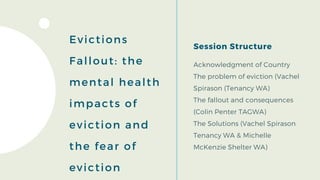Tenants Action Groups of WA - Evictions Fallout | PPT