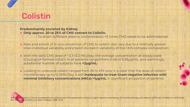 Colistin.pptx | Infectious Diseases | Diseases and Conditions