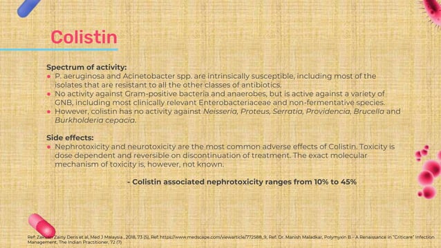 Colistin.pptx | Infectious Diseases | Diseases and Conditions