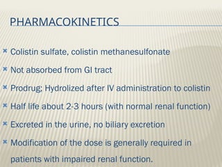 Detailed Drug review Colistin sulphate.pptx