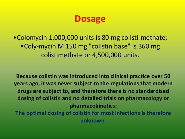 Colistin colistin (polymyxin e)