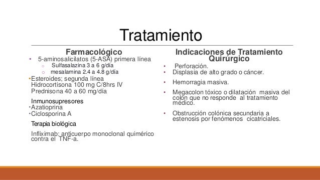 Colitis Ulcerosa Tratamiento – Tratamiento de la colitis ulcerosa: 12 ...