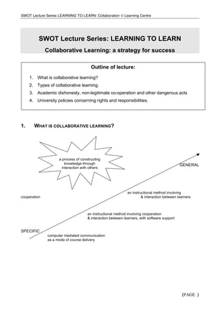 Collab Learning | PDF