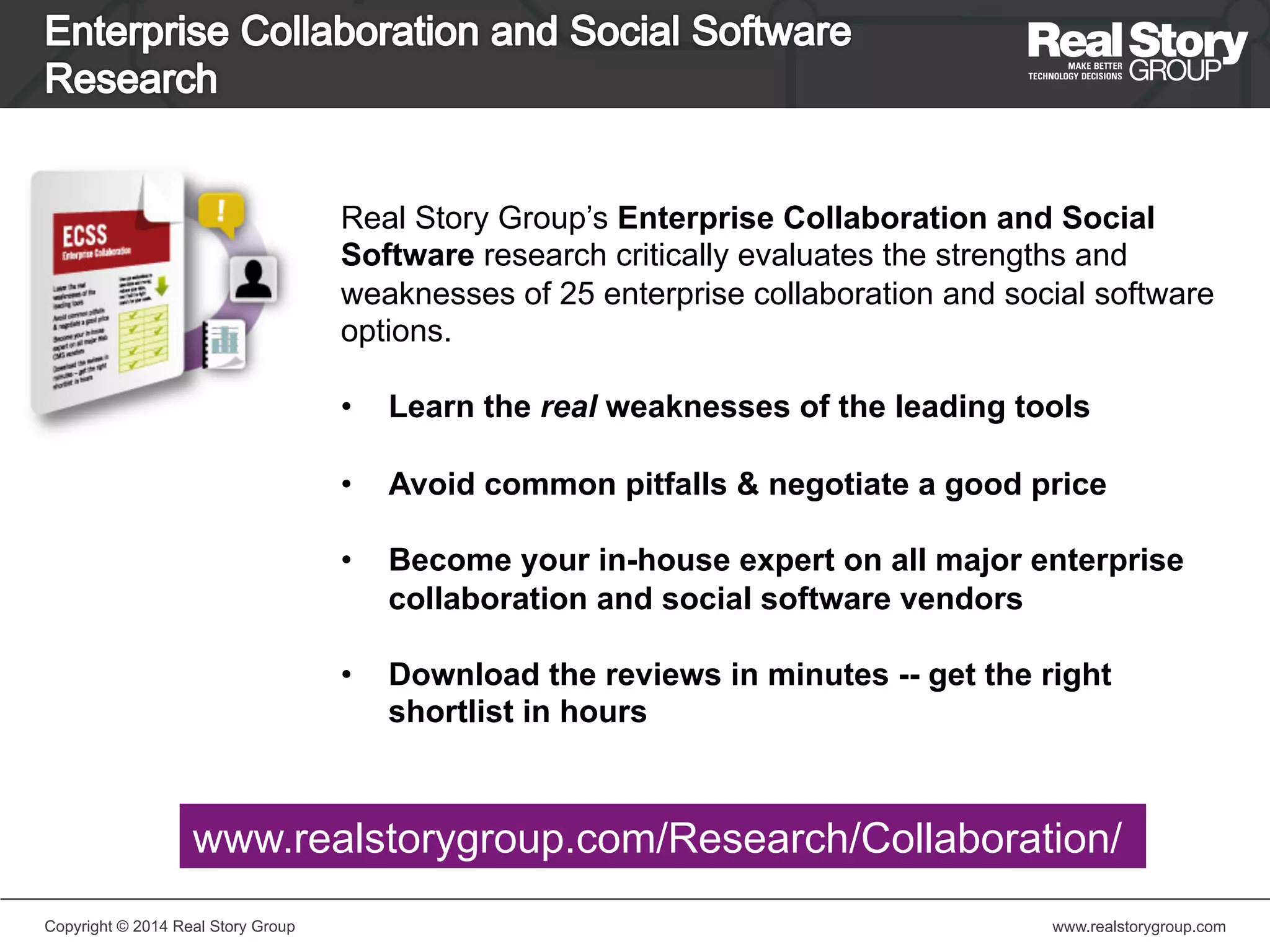 2014 Enterprise Collaboration & Social Software Logo Landscape | PDF