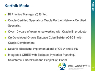 OBIA Data Optimization and Performance Enhancing Techniques | PPT