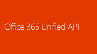 Collab365 - AngularJS & Office 365 Unified API : A match made in heaven! | PPT