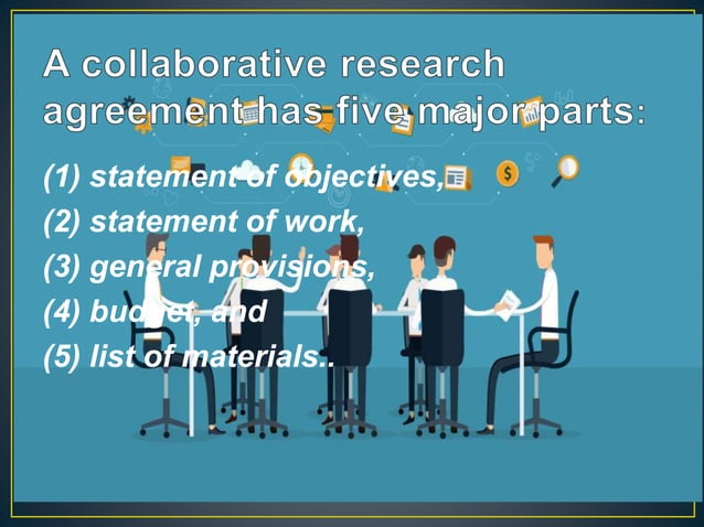Collabarative research agreement | PPTX | Law