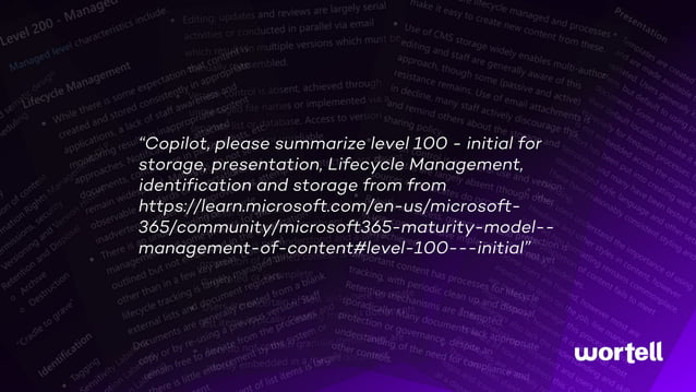 Why content management maturity matters... | PPT