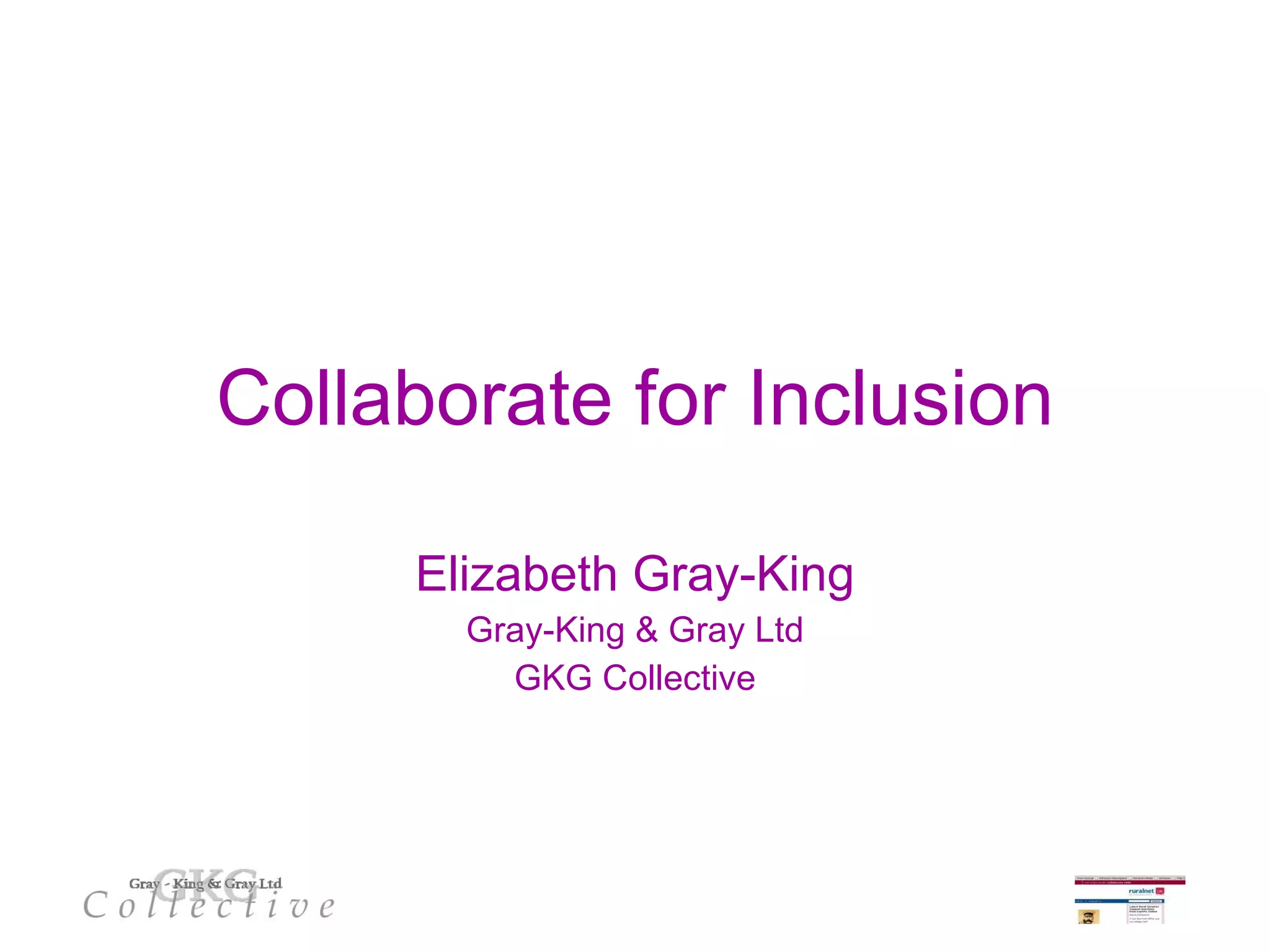Collaborate For Inclusion | PPT