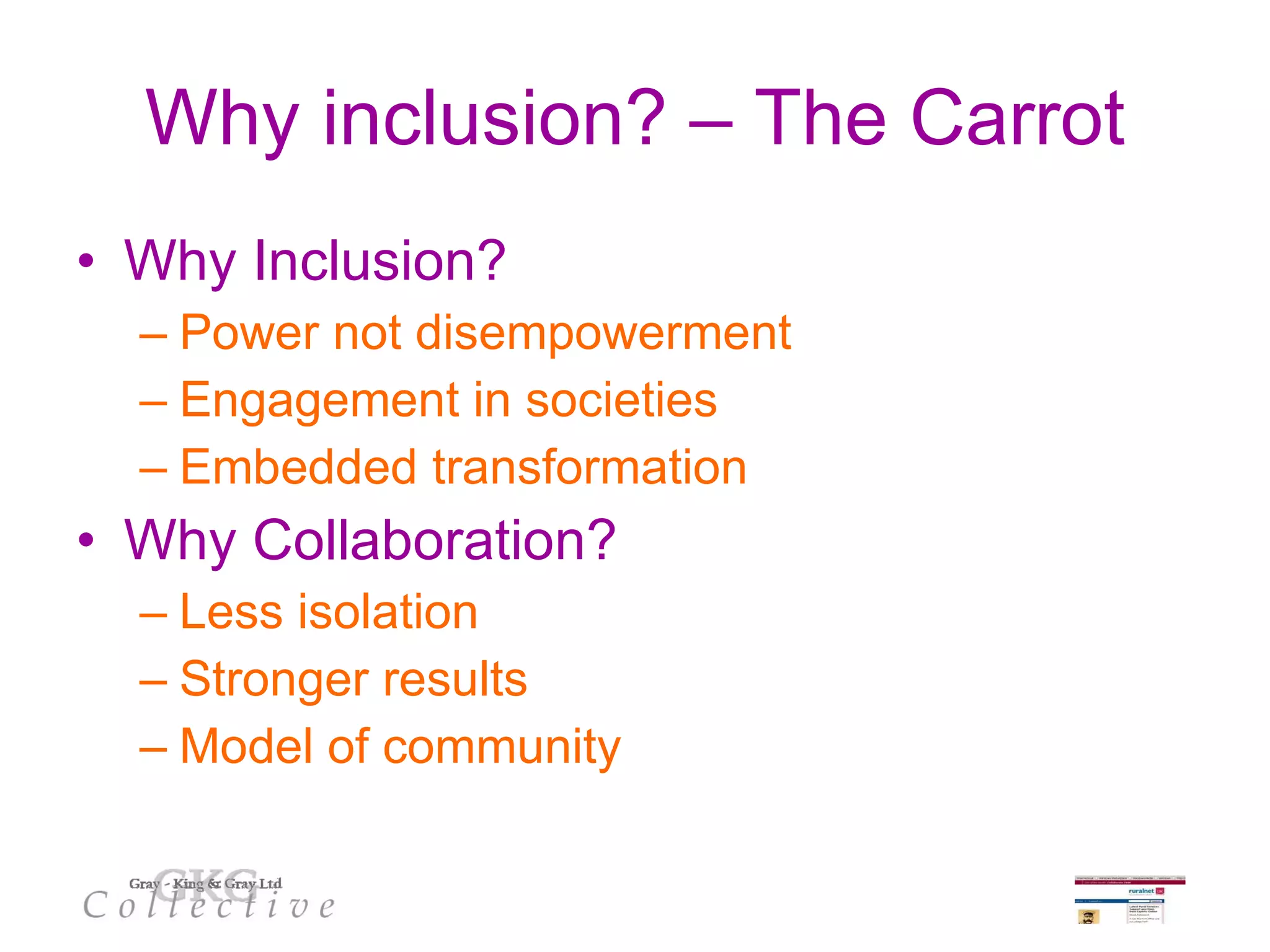 Collaborate For Inclusion | PPT