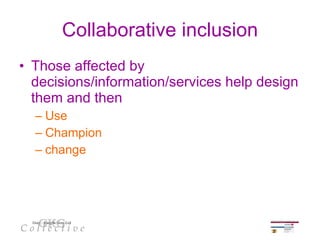 Collaborate For Inclusion | PPT | Web Conferencing | Computer Software ...