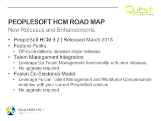 Collaborate 13: Oracle Fusion and PeopleSoft HCM: Guide to Making the ...