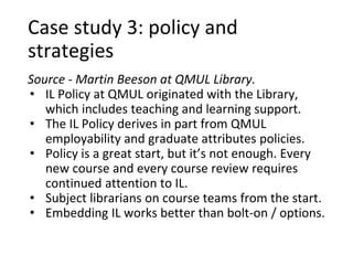 Collaborating in the development of learning literacies | PPT