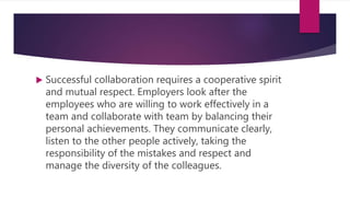 Collaboration skills and its types | PPTX