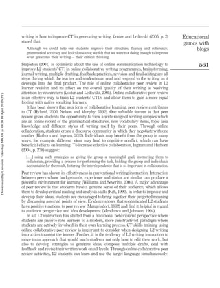 Collaborating to motivate second language | PDF