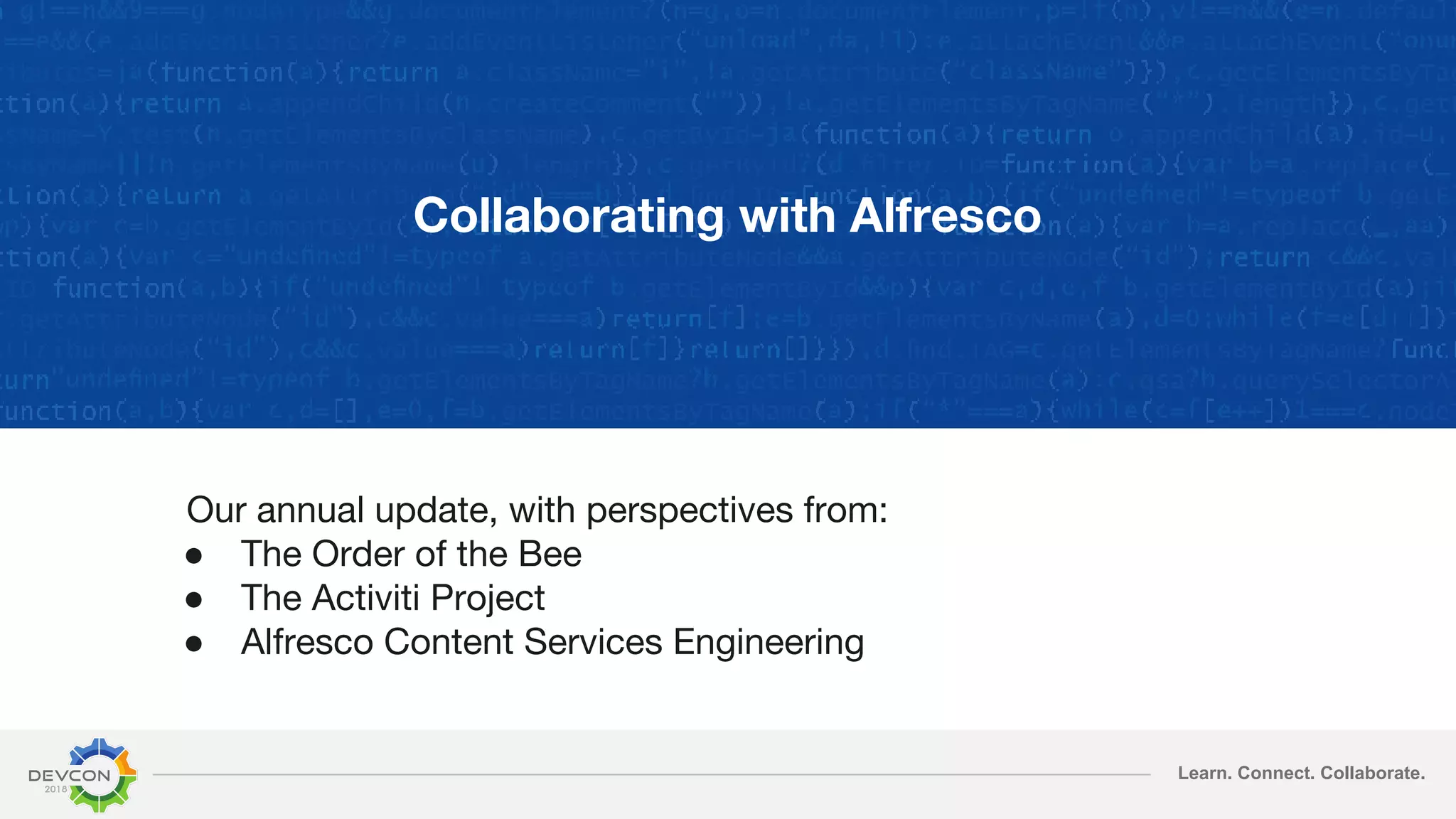 Alfresco DevCon 2018: Collaborating with Alfresco | PPT | Free Download