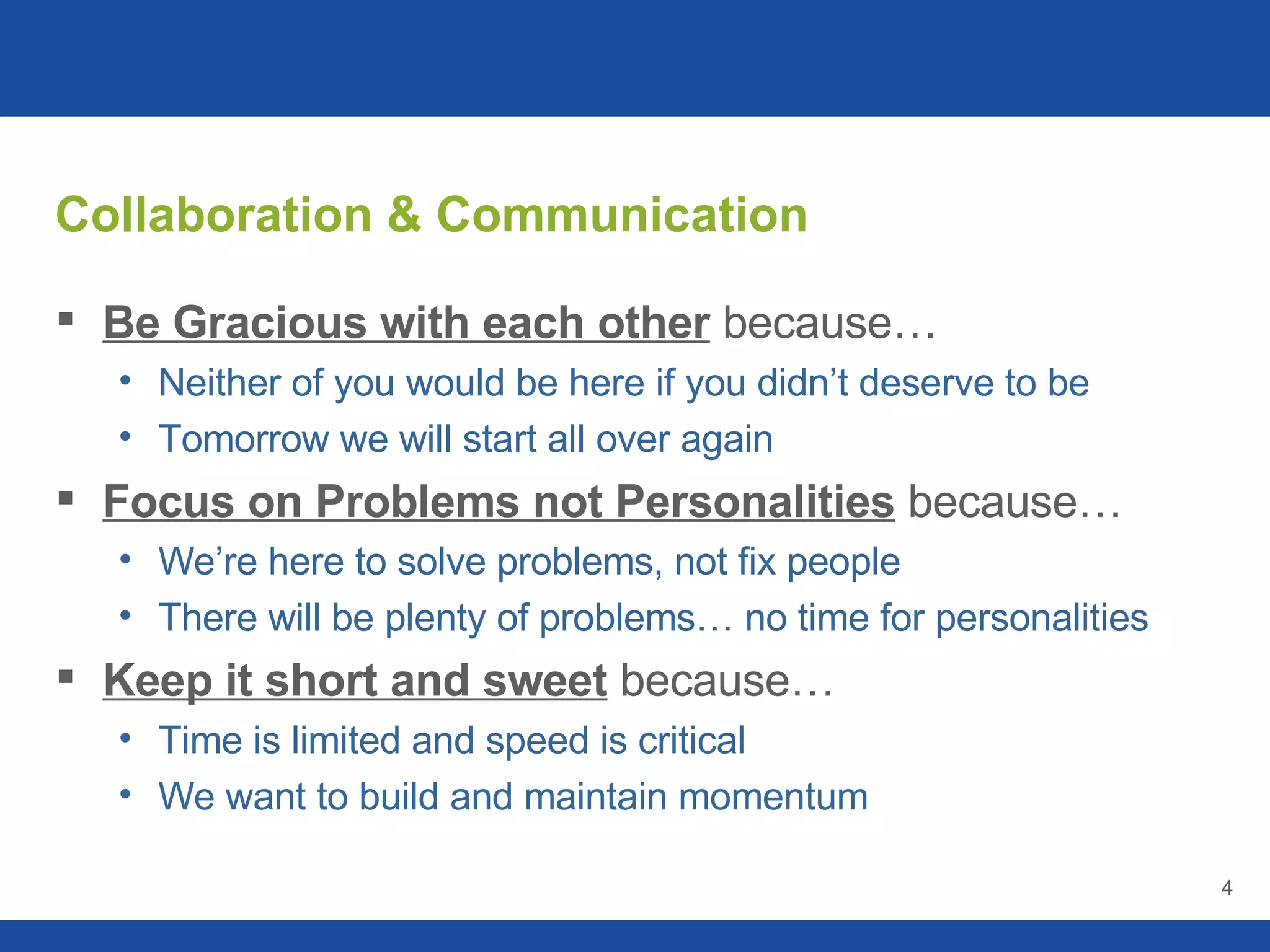 Collaboration, Communication And Expectations | PPT