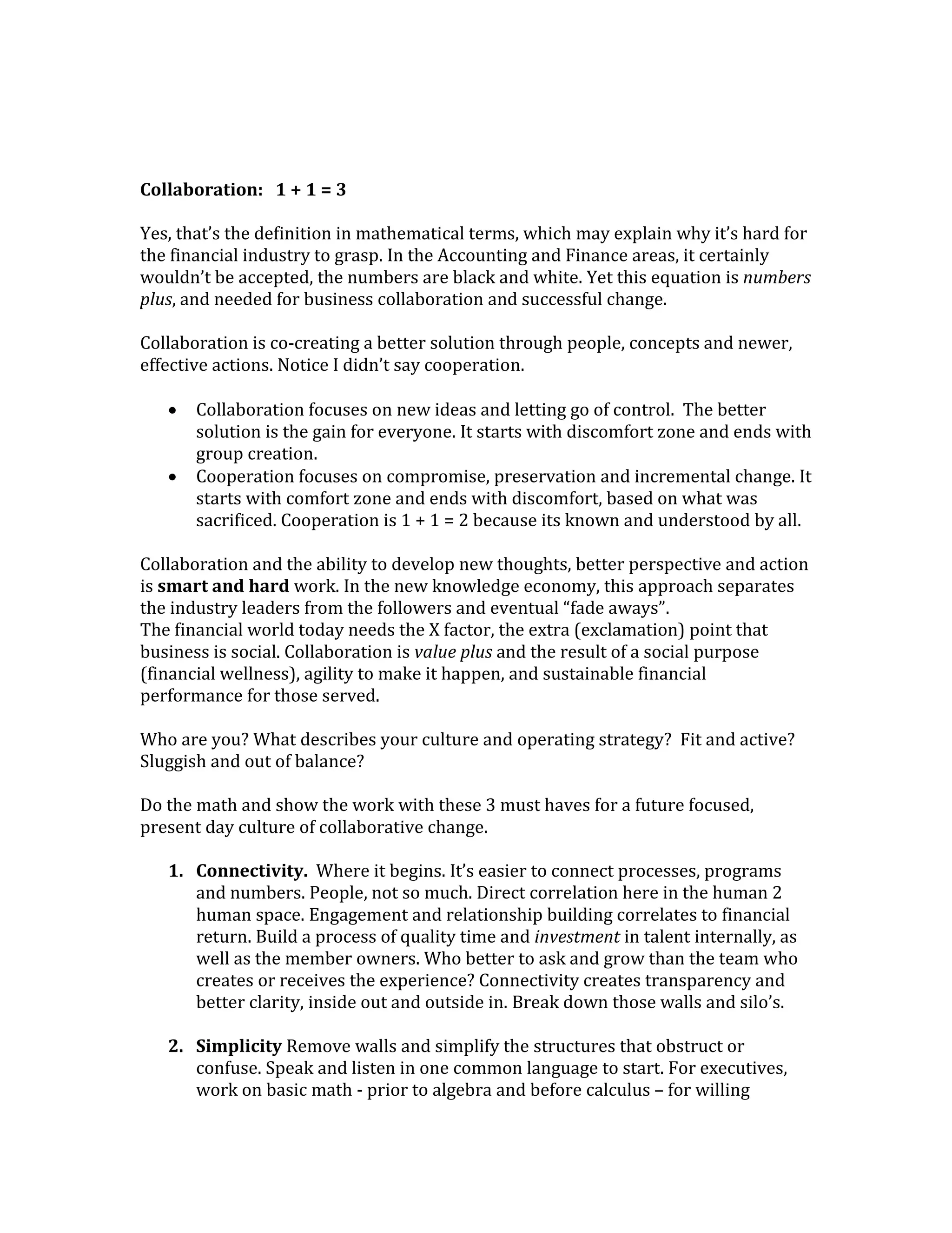 Collaboration 1+1=3 | DOCX