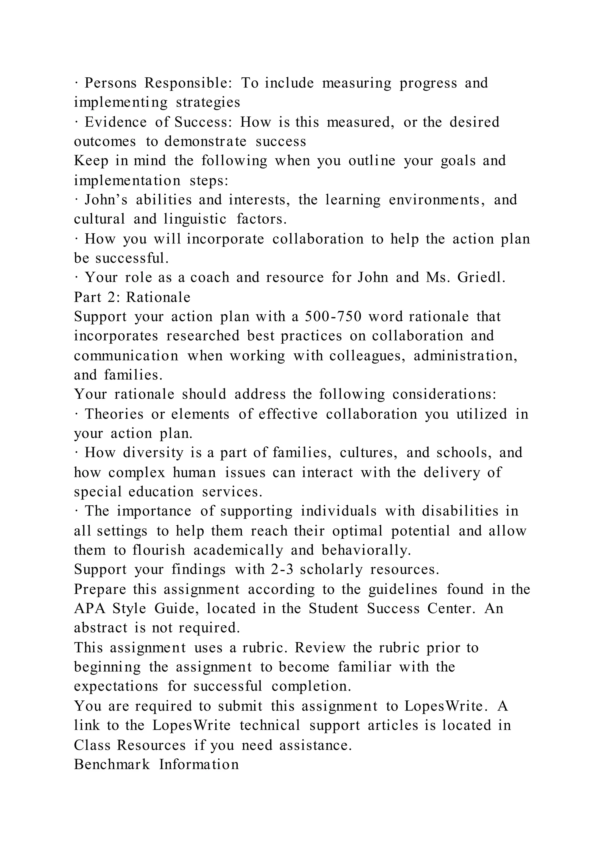 Collaboration and communication action plan template part 1 | DOCX