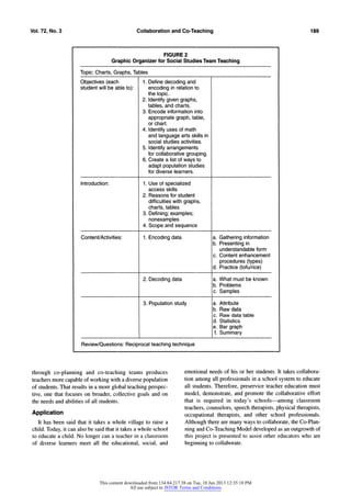 Collaboration and coteaching duchart | PDF