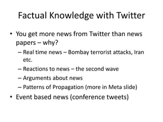 Collaboration and knowledge sharing with twitter | PPT