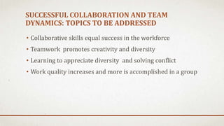 Collaboration and Team Dynamics | PPTX