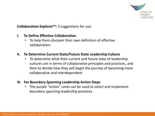 Collaboration Explorer Webinar Dec 2016 CCL Labs | PPT