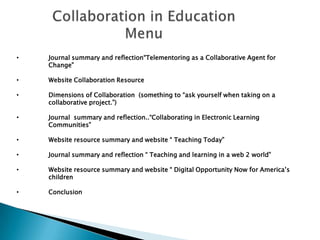 Collaboration in education | PPTX