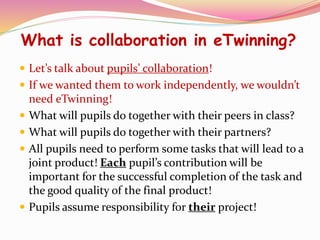 Collaboration in e twinning projects | PPTX | Desktop Publishing ...