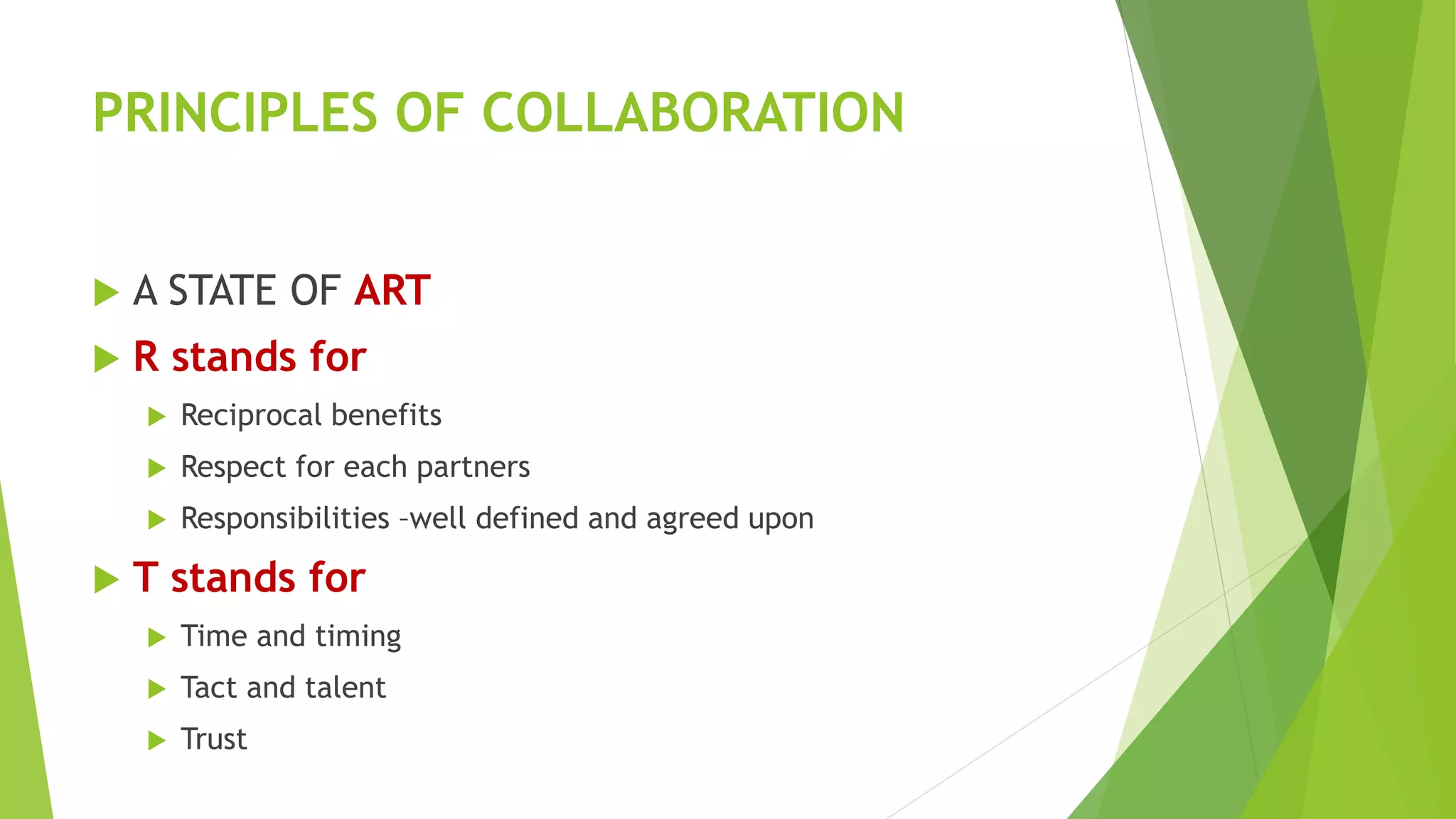 COLLABORATION, ISSUES IN NURSING AND MODELS | PPTX
